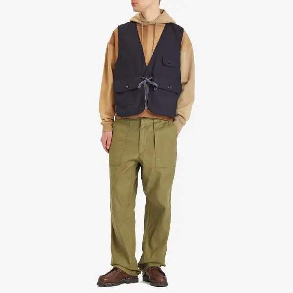 Engineered Garments Fowl Vest - Dark Navy Tropical Wool | Editorialist